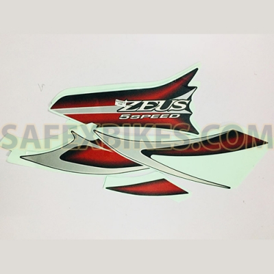 COMPLETE STICKER KIT ZEUS (BLACK) ZADON- Motorcycle Parts For SUZUKI ZEUS