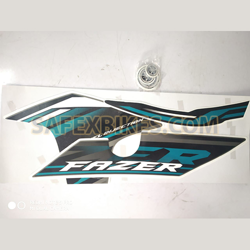 COMPLETE STICKER KIT FAZER 2018 (BLACK) ZADON- Motorcycle Parts For ...