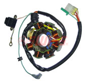 COIL PLATE ASSEMBLY AVENGER 200 / PULSAR UG3 / 150 / 180 8 POLE (6 PLUS ...